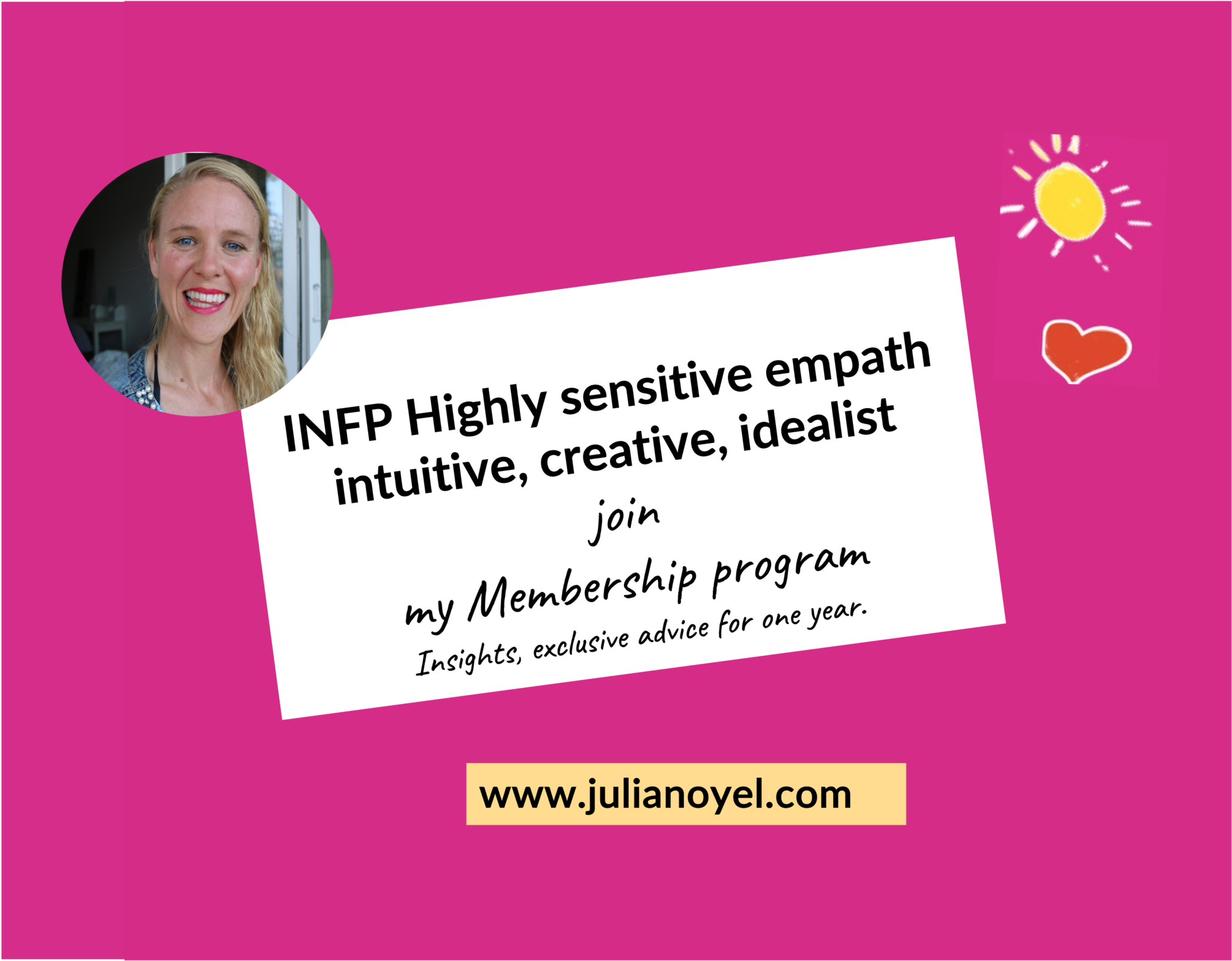 INFP Highly sensitives empath intuitives twin flame VIP self-coaching content - Julia Noyel I ...